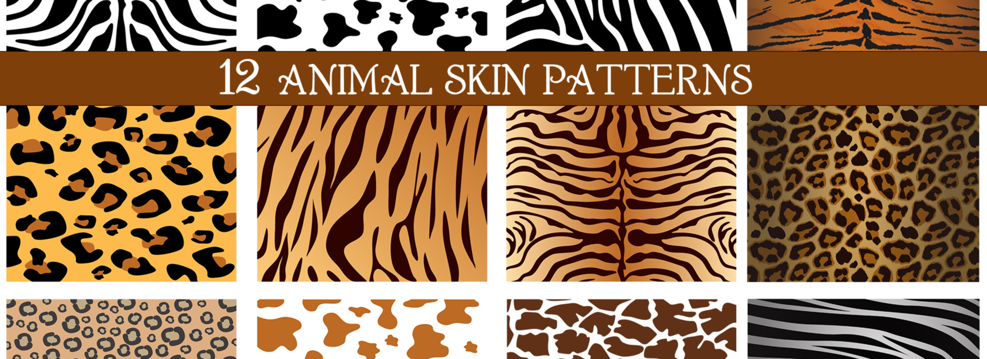 12 Seamless Animal Skin Vector - FlippedNormals