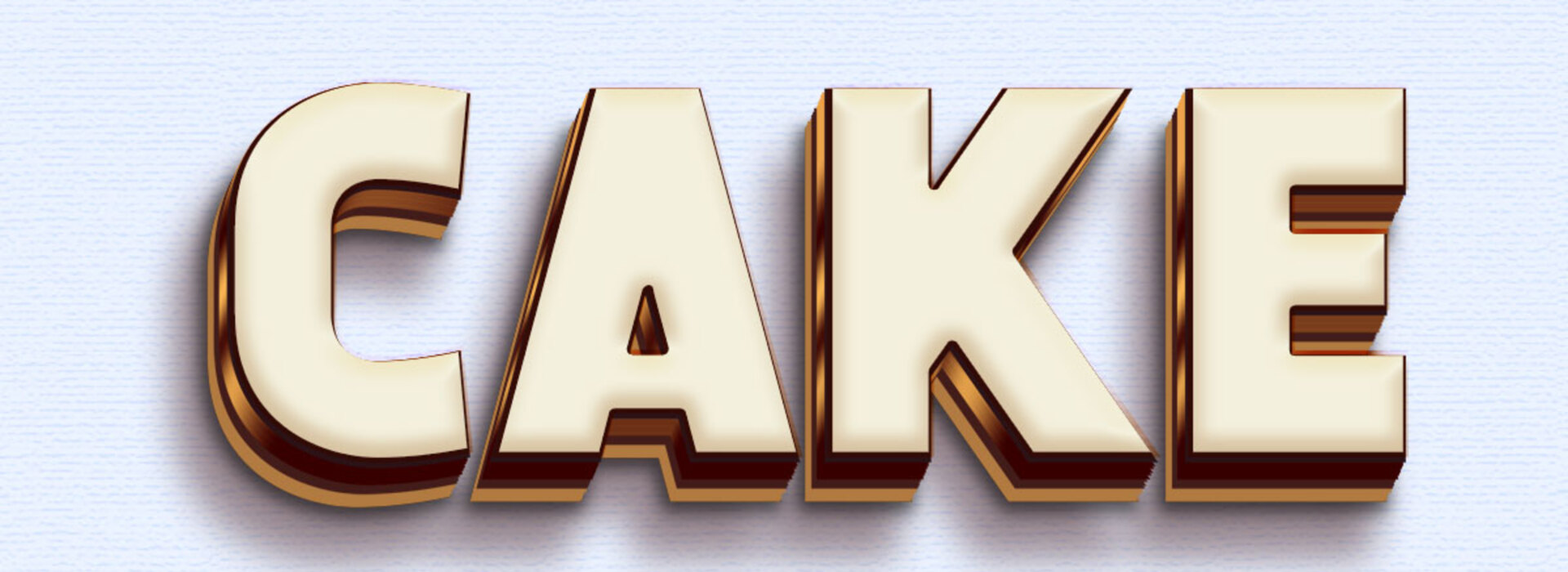 3D Cake. PSD Fully Editable Text - FlippedNormals