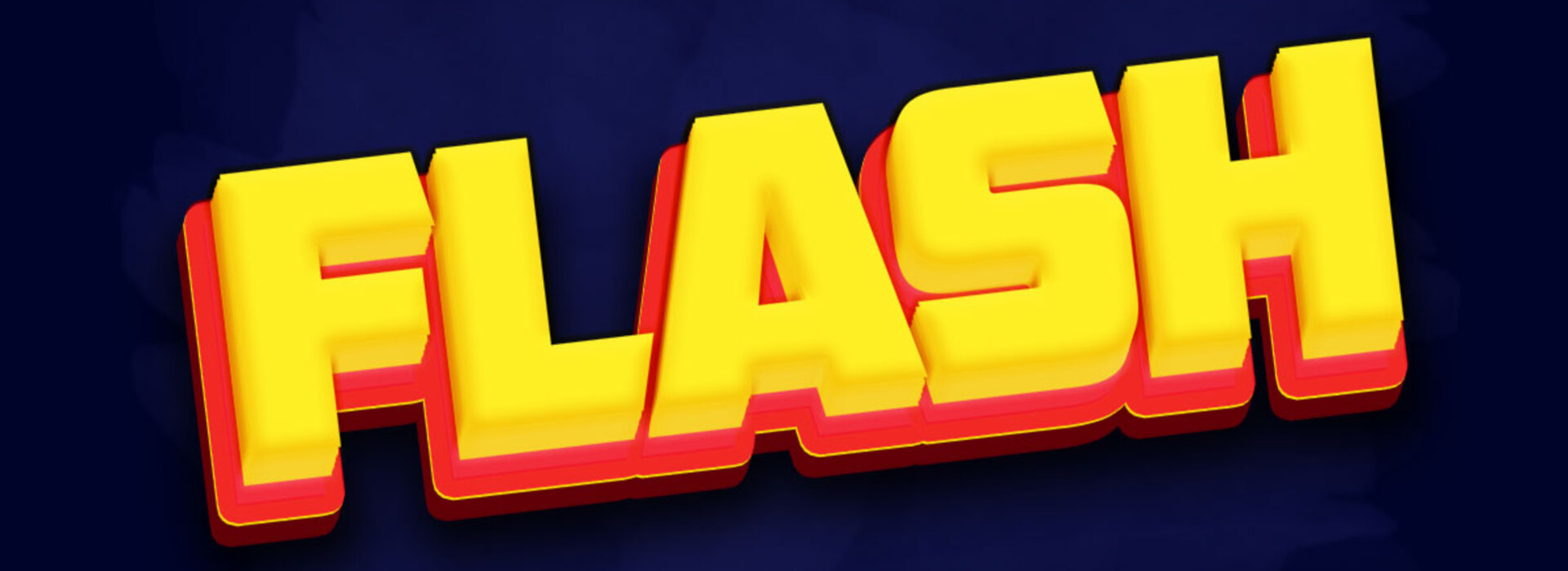3D Flash. PSD Fully Editable Text - FlippedNormals