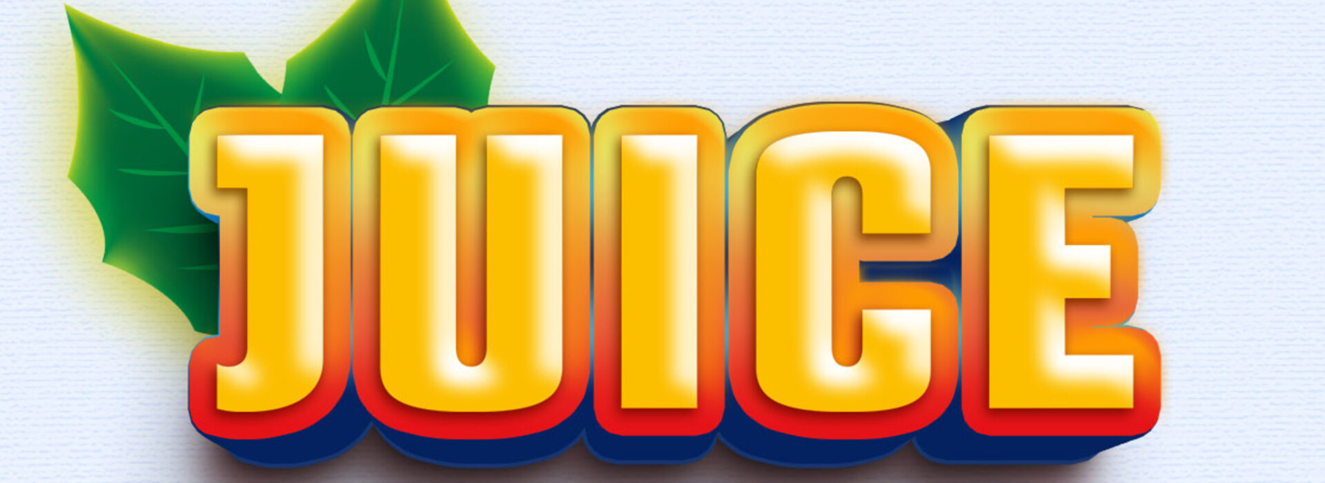 3D Juice. PSD Fully Editable Text - FlippedNormals