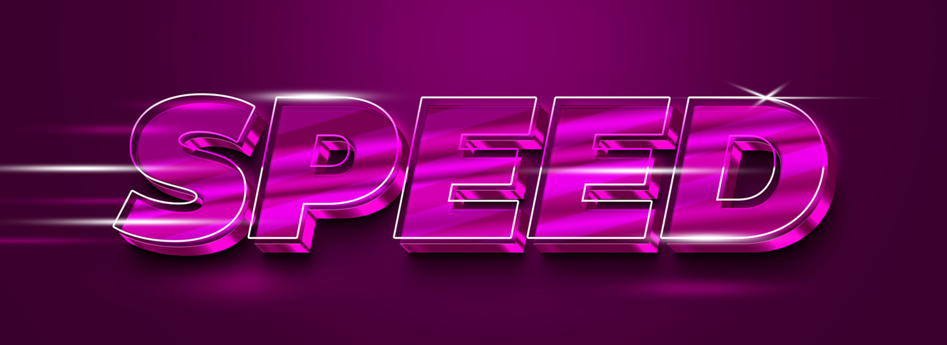 3D Speed PSD Fully Editable Text - FlippedNormals