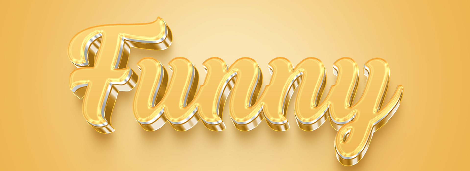 3D Funny PSD Fully Editable Text - FlippedNormals