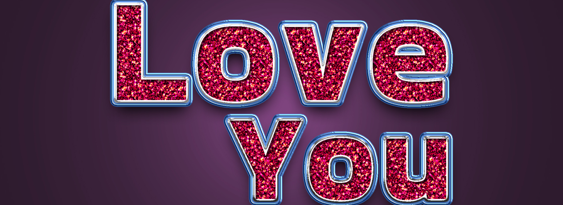 3D Love You PSD Fully Editable - FlippedNormals