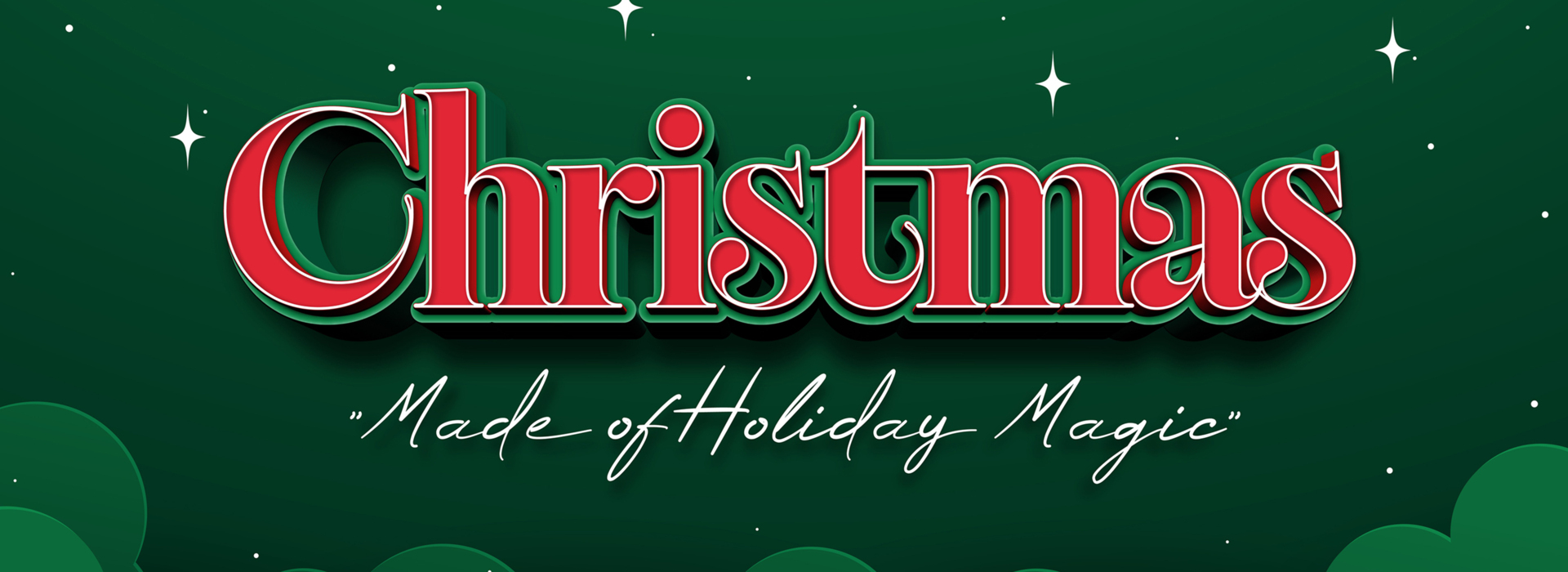 Christmas Text Effects, EPS Template - FlippedNormals
